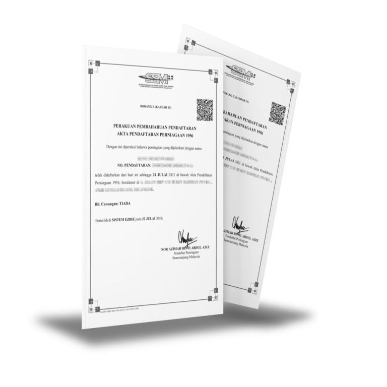 SSM RENEW ONLINE - SSM EZBIZ ONLINE